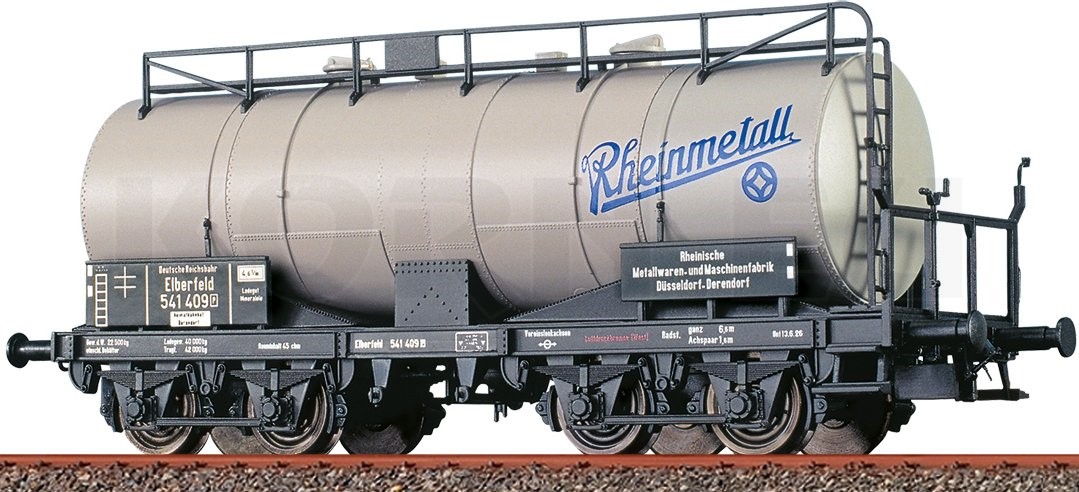 Brawa 48512 Kesselwagen ZZ[P] 'Rheinmetall', DRG, Ep.II