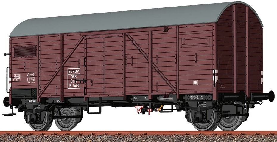 Brawa 50727 Gedeckter Güterwagen Gmds 'EUROP', ÖBB,... - Modellbahnshop