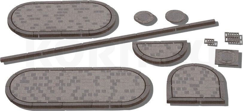 Noch 60525 Straße Deko-Set