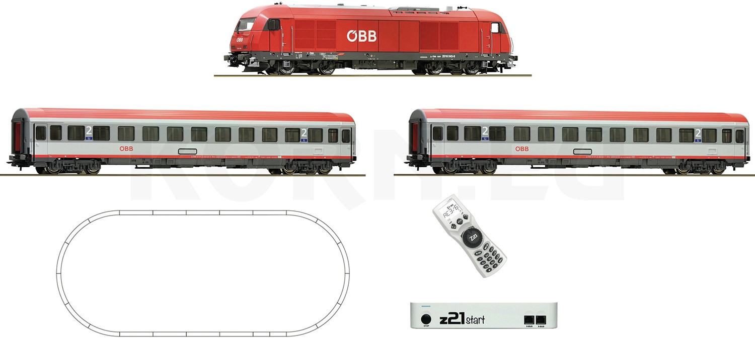 Roco 51341 z21 start Digitalset: Diesellokomotive Rh...