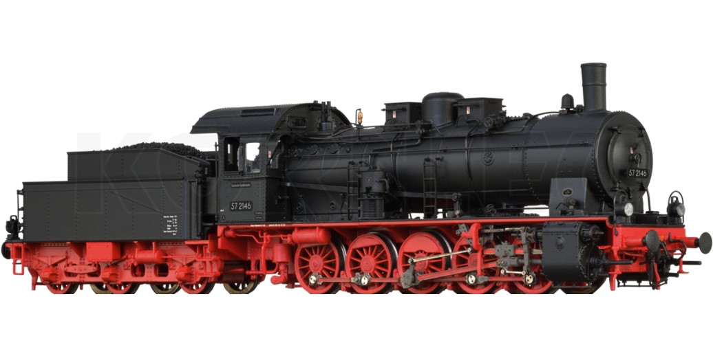Brawa 40865 Dampflok 57.10, DB, Ep. III (digital,... - Modellbahnshop