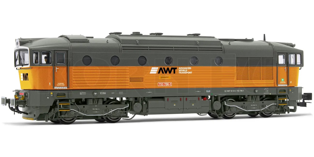 Rivarossi HR2928S diesel locomotive Rh. D.753.7, AWT, Ep....