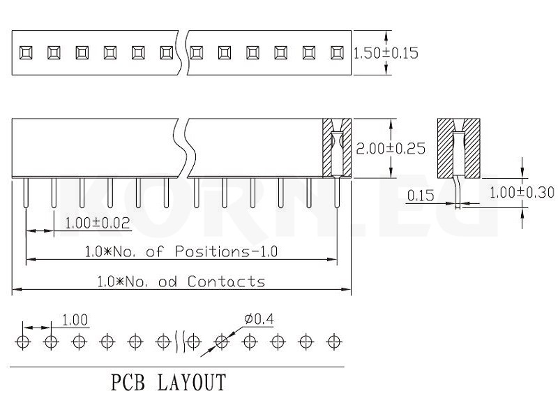 Schönwitz 50199 Steckverbinder RM 1.0, 3-polig, Stecker