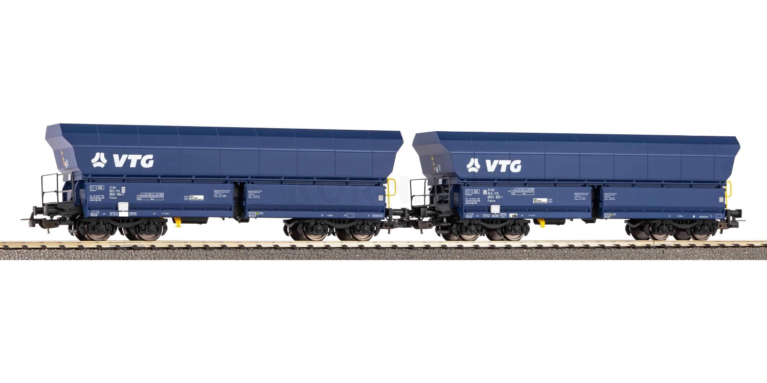 Piko 58282 H0-2er Set Schüttgutwagen Falns, VTG, Ep.VI