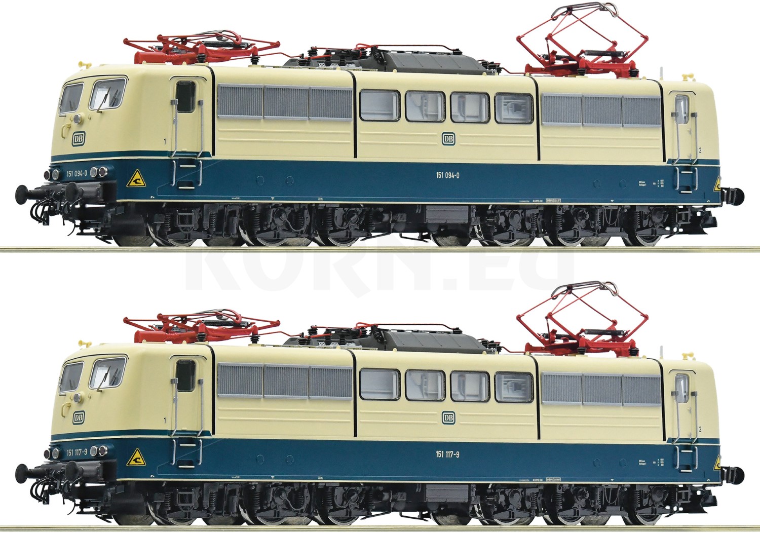 Roco 70408 H0 2er Set electric locomotives 151 094-0...