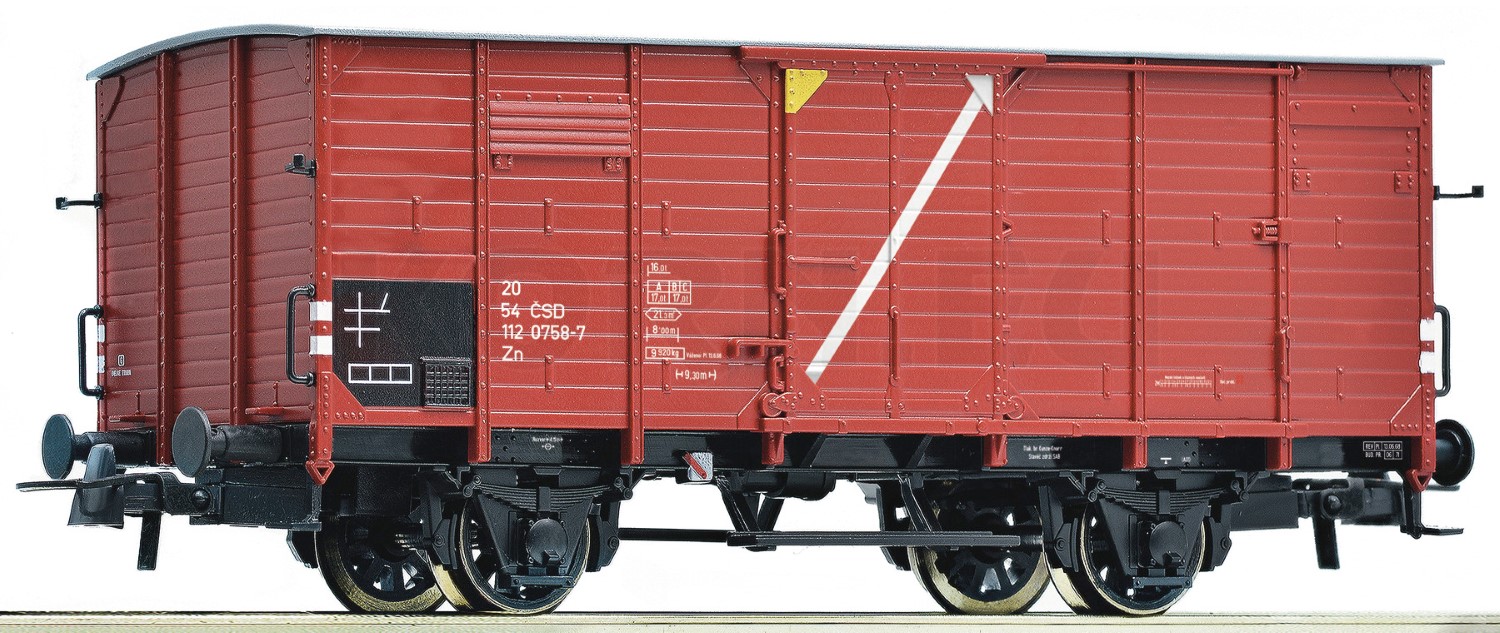 Roco 76323 H0 Gedeckter Güterwagen Zn, CSD, Ep.IV
