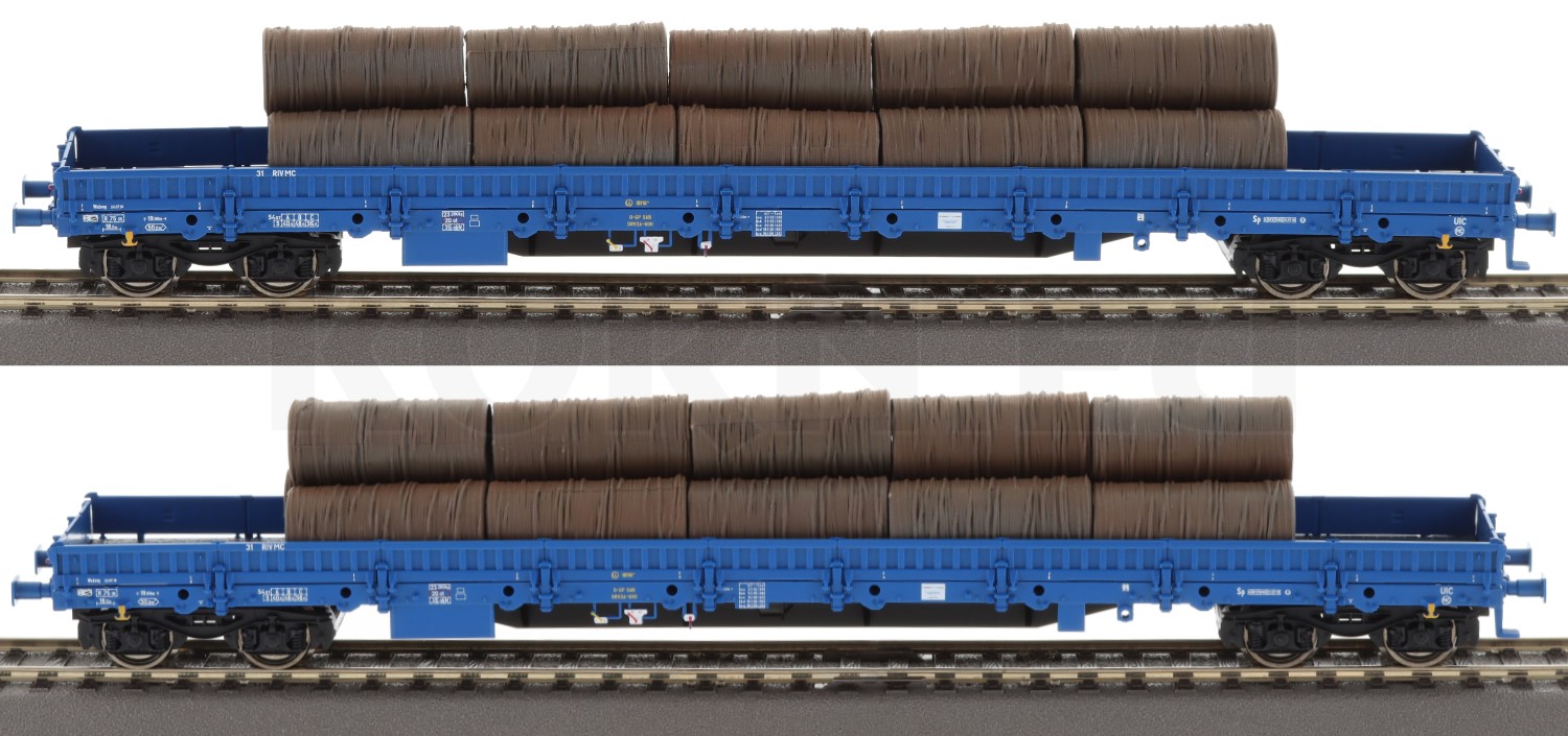 Roco 6600099 H0 2er Set Rungenwagen Res mit Ladung,...