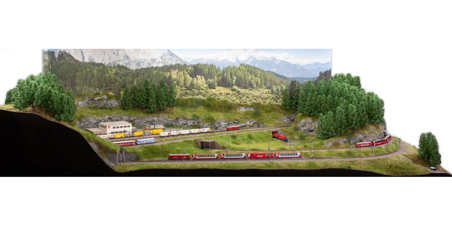Noch 53705 N Easy-Track Trassenbausatz „Albulabahn“