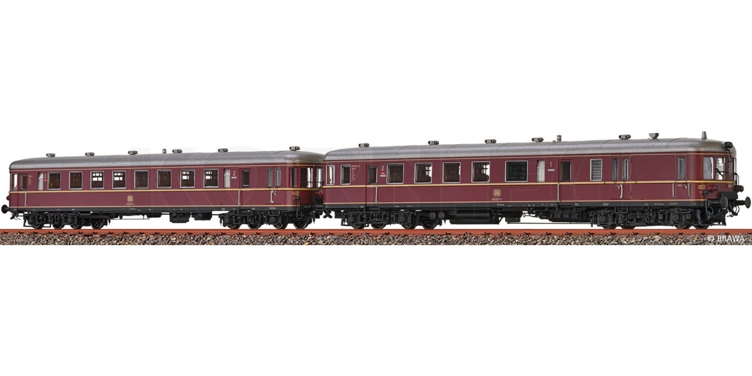 Brawa 44743 H0 railcar BR 660 with sidecar BR 945,...