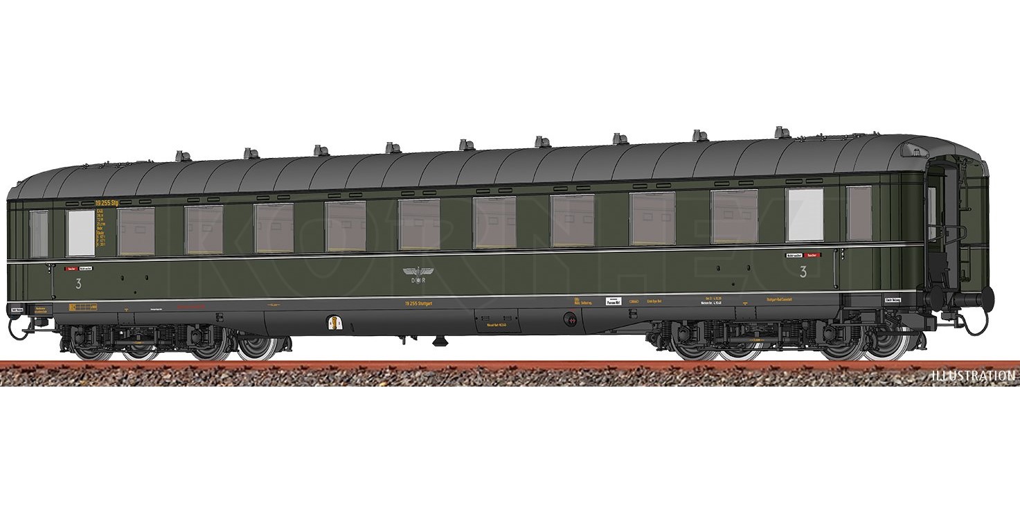 Brawa 51025 H0 passenger car C4ü, DRG, Ep.II
