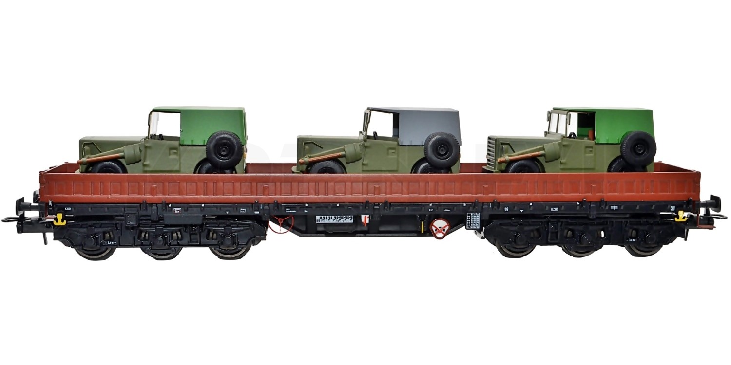 NPE NW 22153 H0 Schwerlastwagen Sas 4850 mit IFA P3...