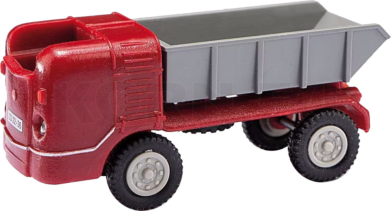 Busch 210006313 H0 Multicar M21 mit Muldenkipper, rot...