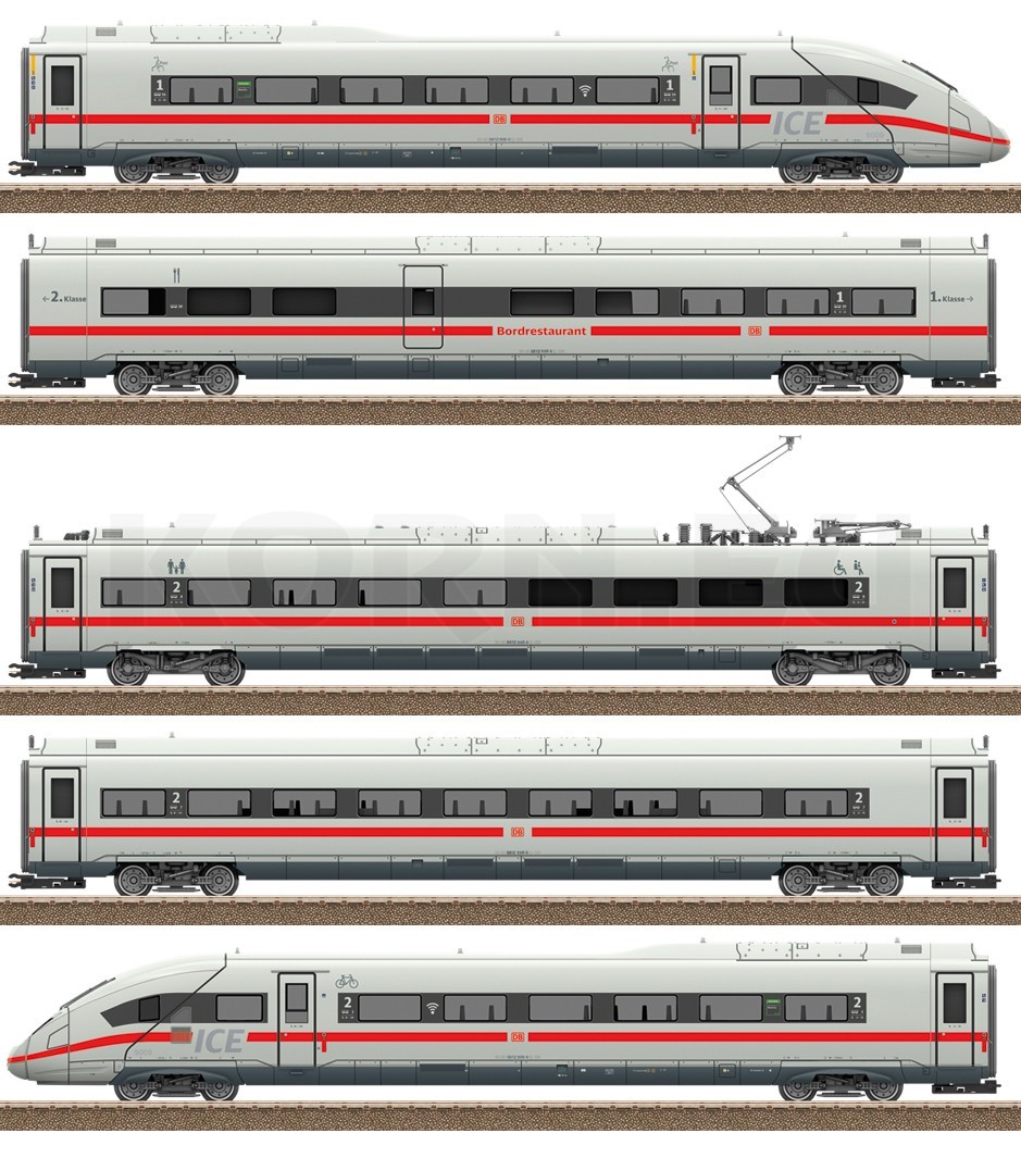 Trix 25978 H0 Triebwagenzug ICE 4 Baureihe 412/812,...