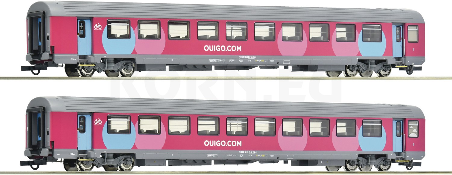 Roco 6200024 H0 2er Set Personenwagen Corail, SNCF,...