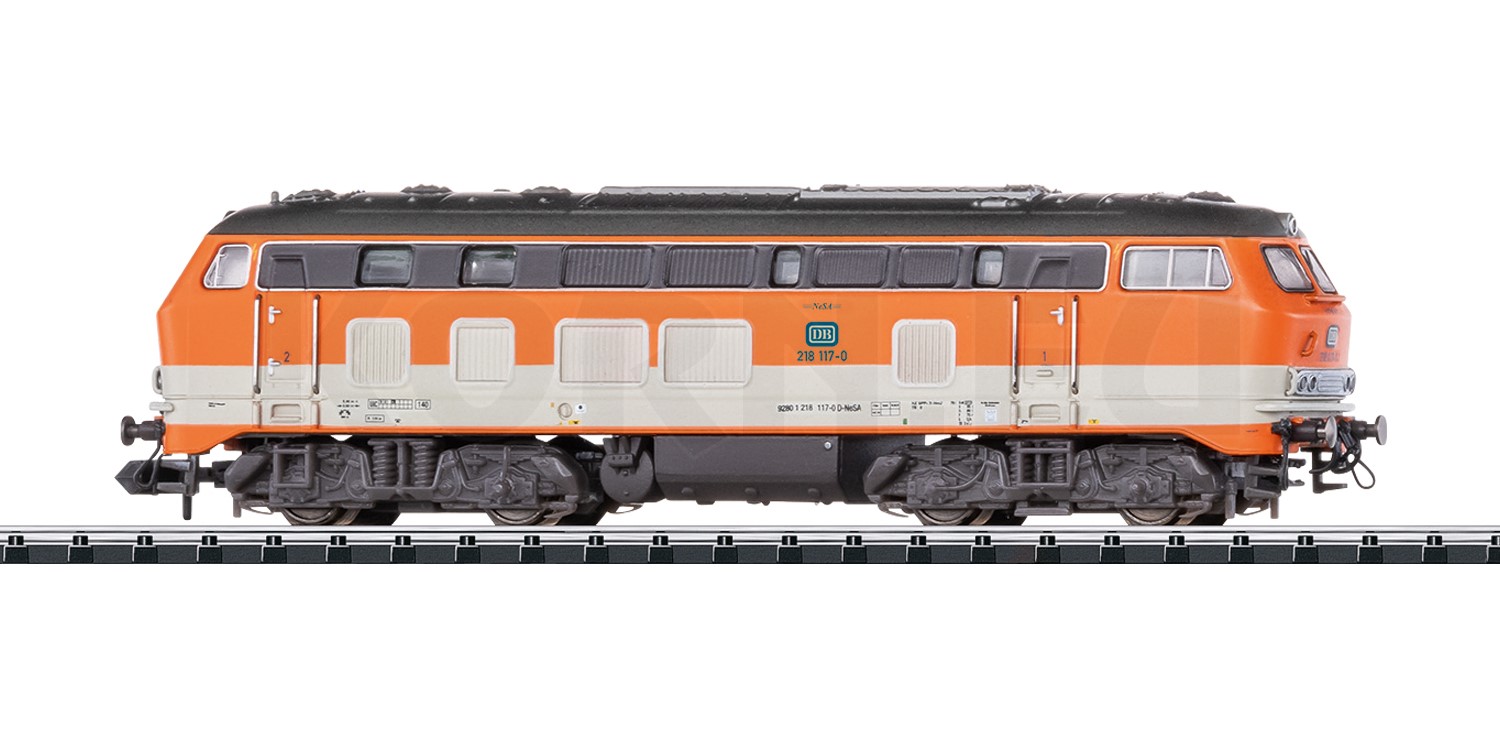 Minitrix 16826 N diesel locomotive 218 117-0, NeSA, Ep....