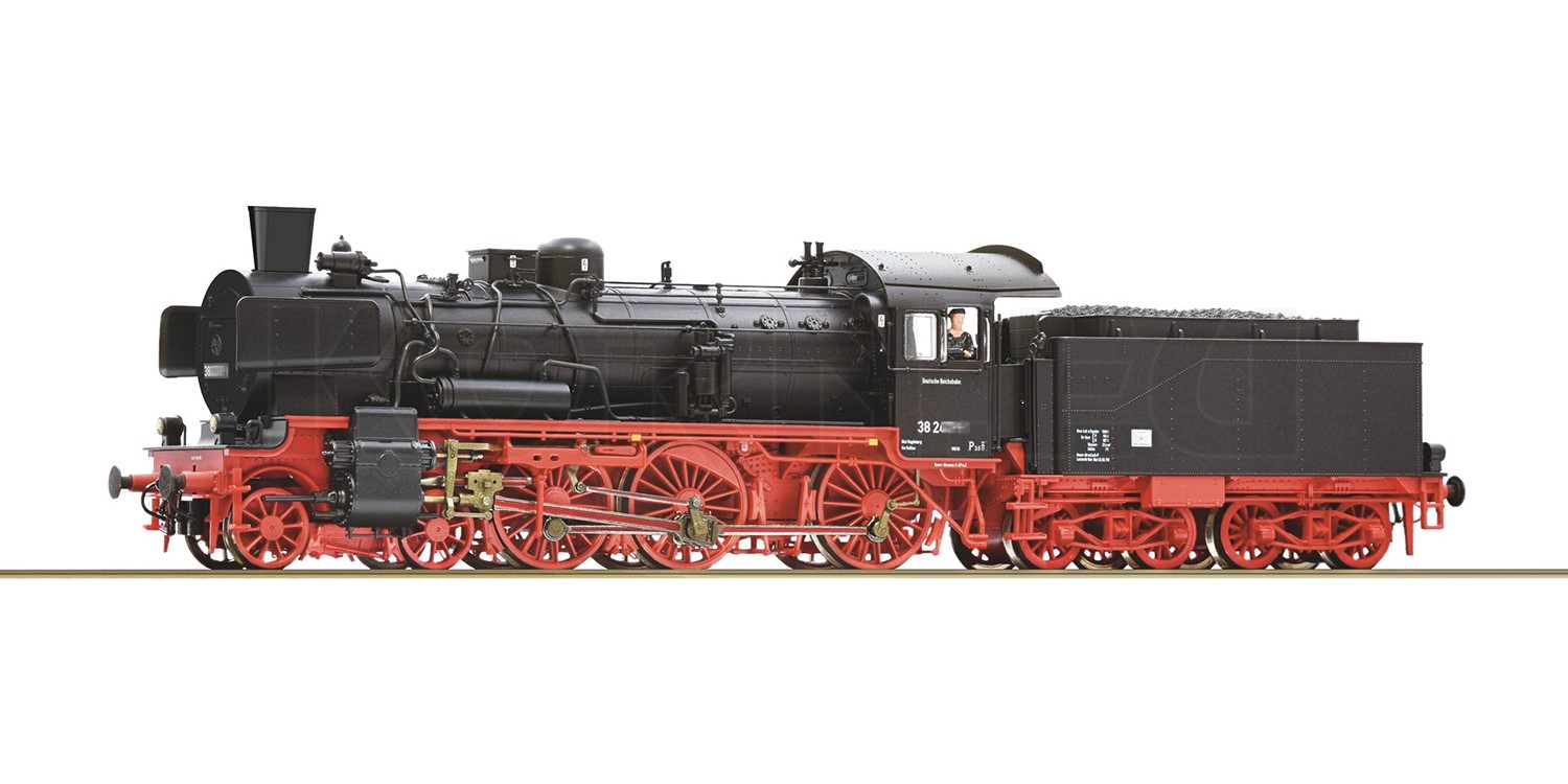 Roco 71398 H0 steam locomotive 38 2833, DR, Ep. III,...