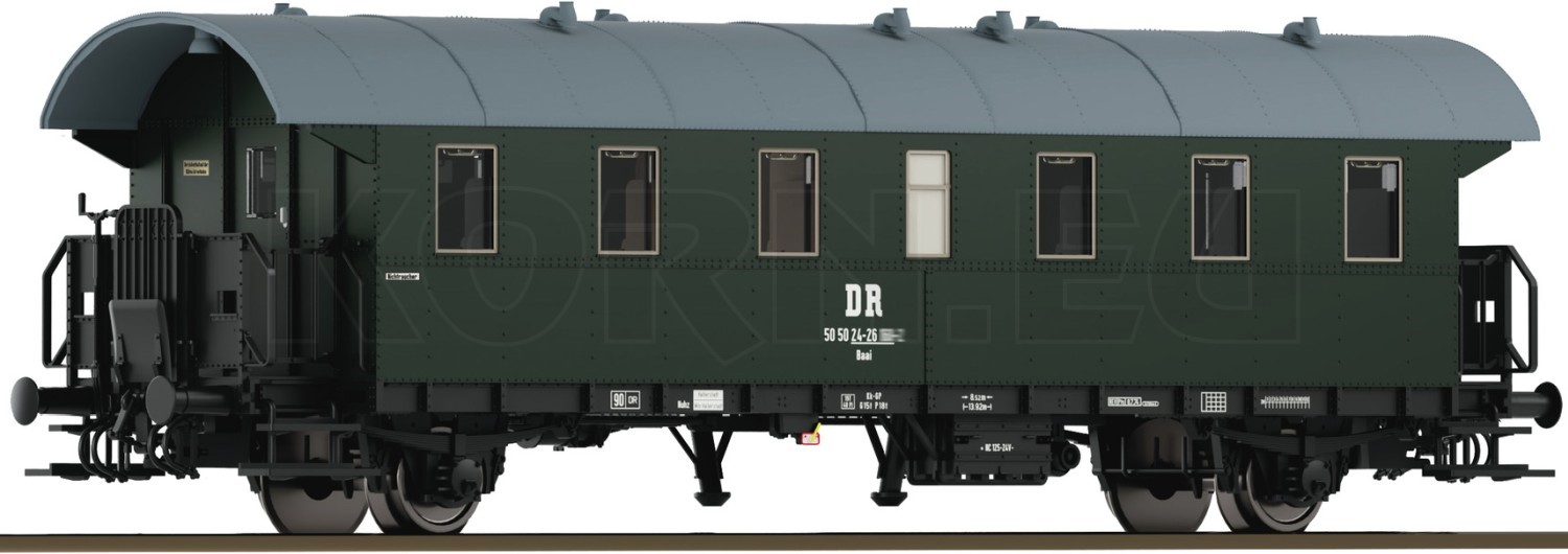 Roco 6280050 TT Personenwagen 2. Klasse, DR, Ep. IV