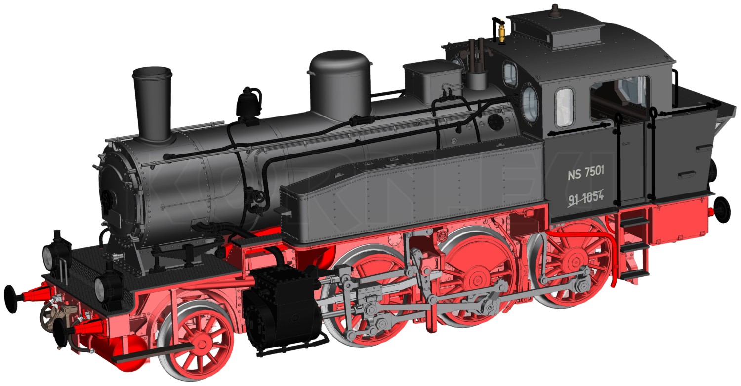 Piko 50748 H0 Dampflok RH 75 ex BR 91, NS, Ep. III,...