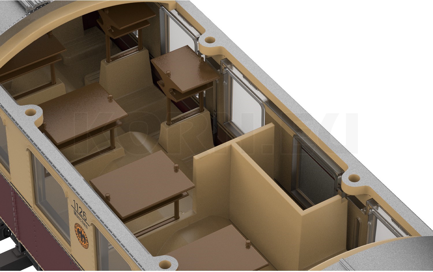 Trix 25852 H0 Triebwagen elT 1126 mit Steuerwagen...