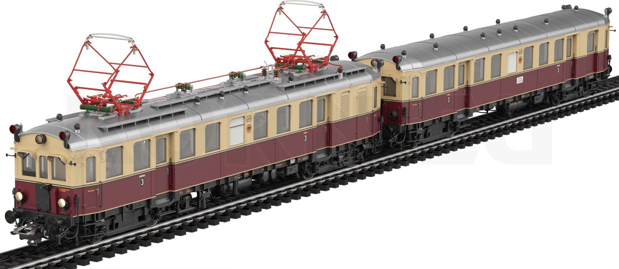 Märklin 39852 H0 Triebwagen elT 1126 mit Steuerwagen...
