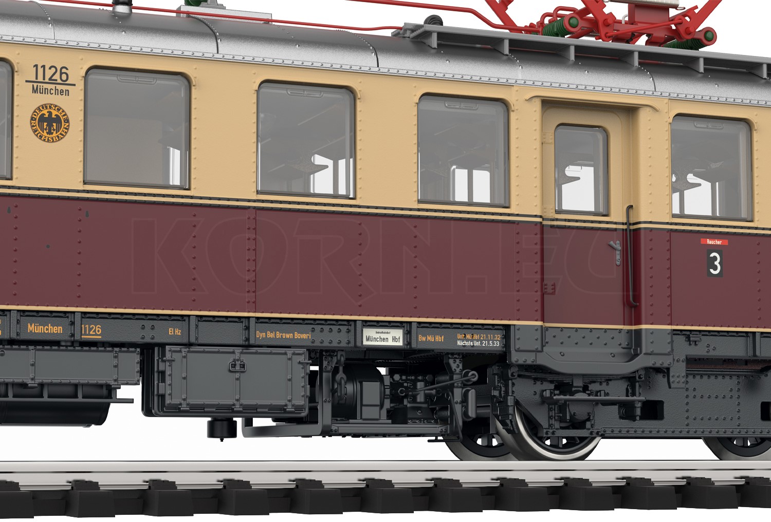 Märklin 39852 H0 Triebwagen elT 1126 mit Steuerwagen...