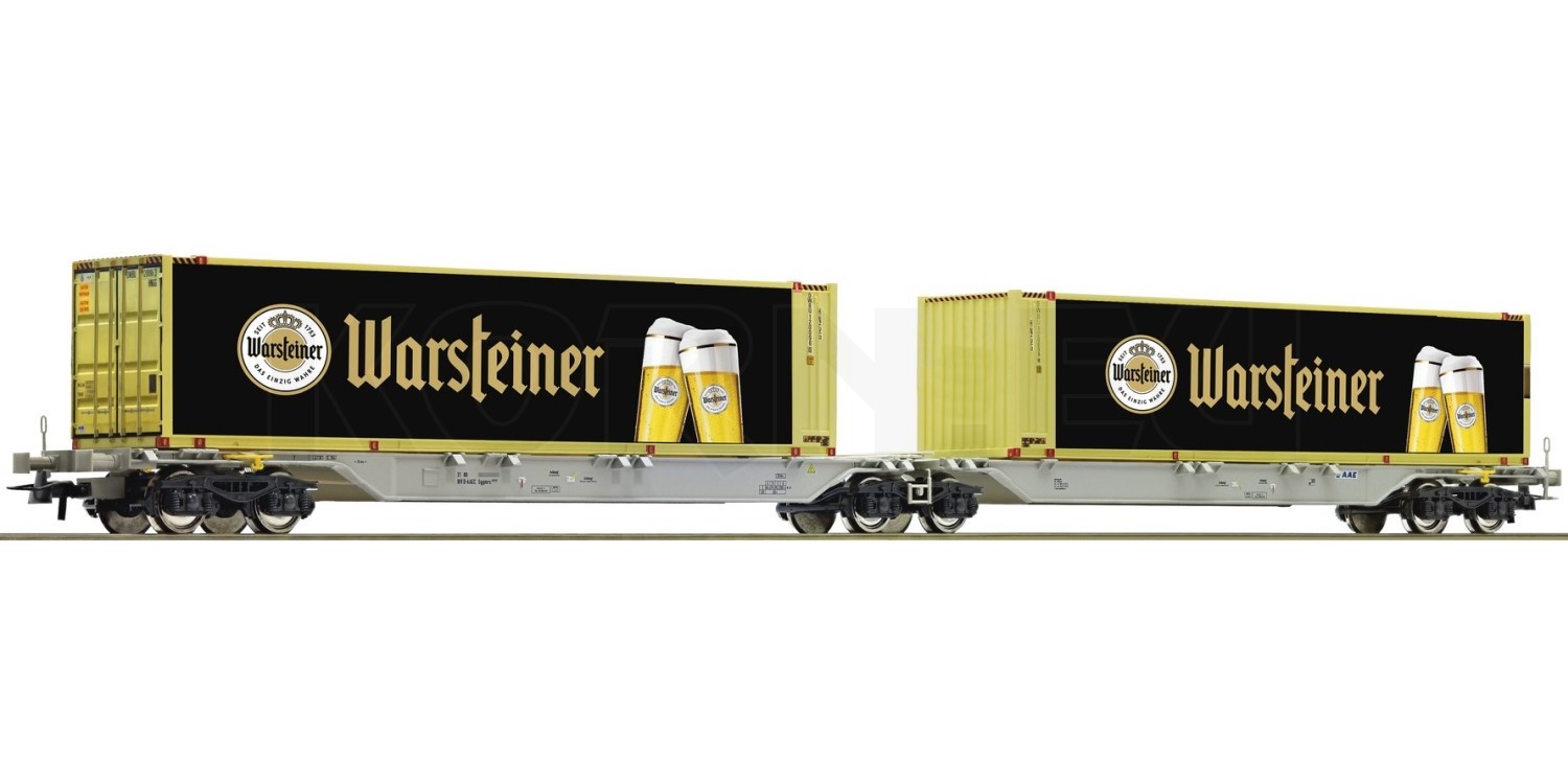 Roco 6600320 H0 Doppeltragwagen + Warsteiner...