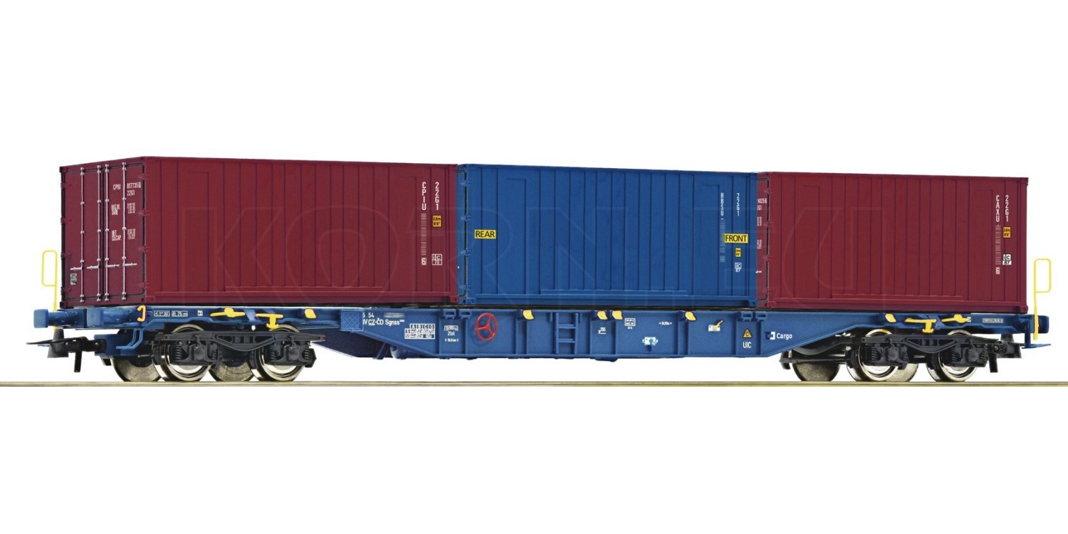Roco 6600145 H0 Containertragwagen Sgns, CDC, Ep. VI