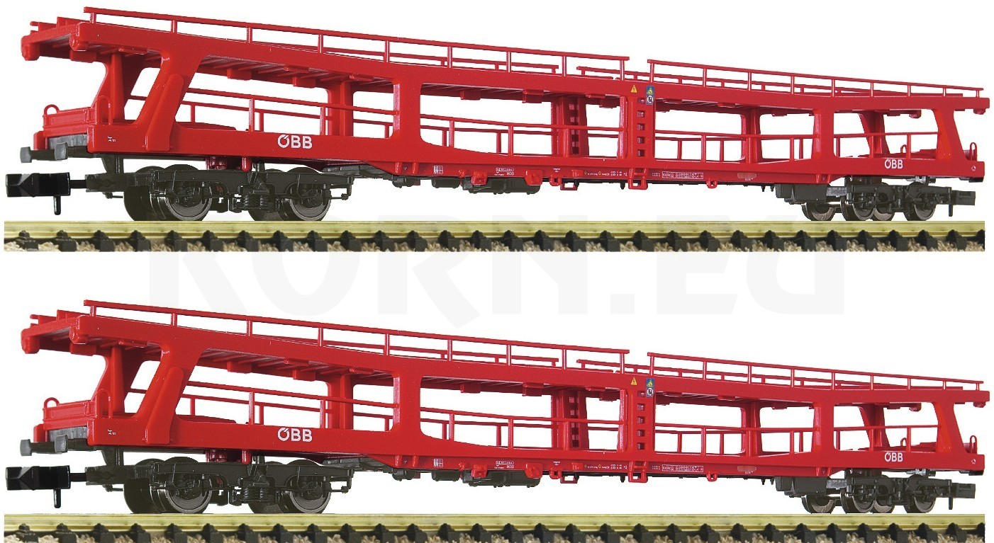 Fleischmann 6260049 N 2er Set Autotransportwagen Ddm, ÖBB,...