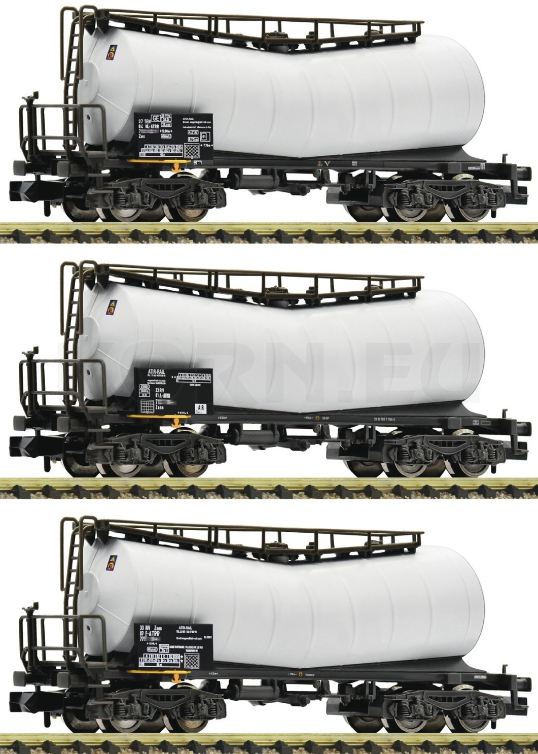 Fleischmann 6660170 N 3er Set Knickkesselwagen, Atir Rail,...