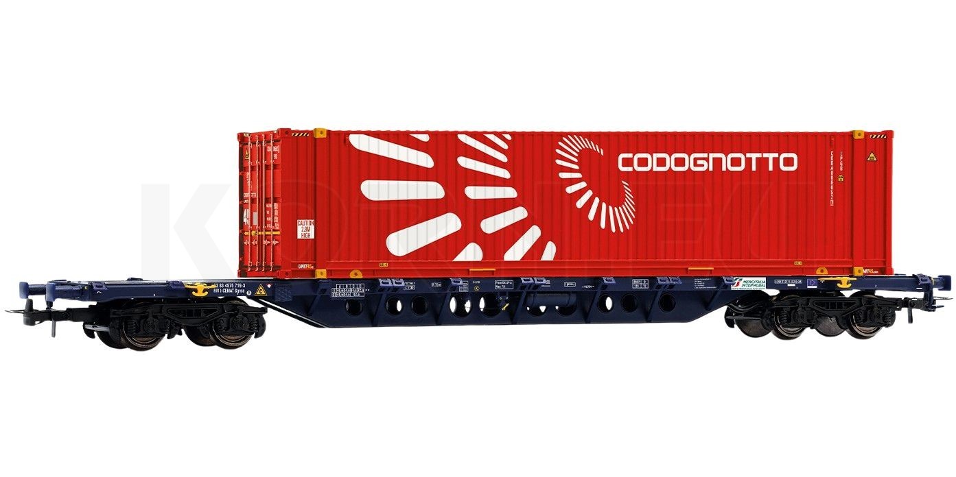 Rivarossi HR6705 H0 Containerwagen Sgnss, Mercitalia...
