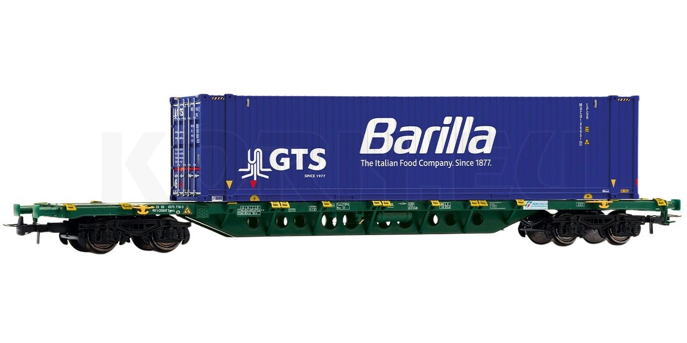 Rivarossi HR6706 H0 Containerwagen Sgnss, Mercitalia...