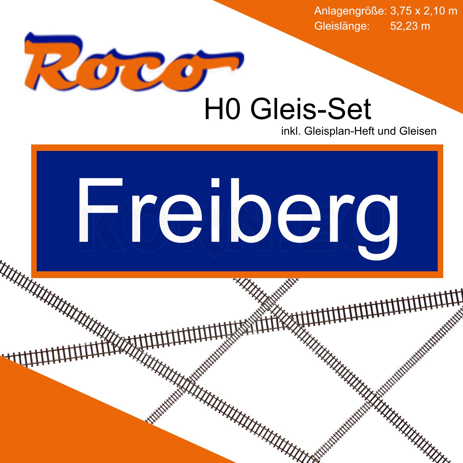 Roco H0 Gleis Set Modellbahnanlage Freiberg
