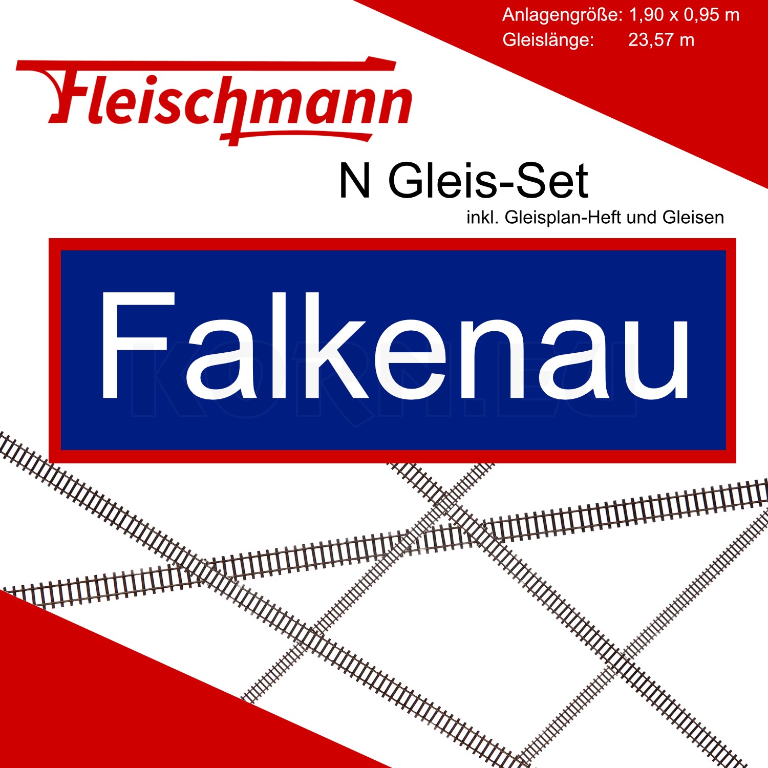 Fleischmann N track set model railway layout...