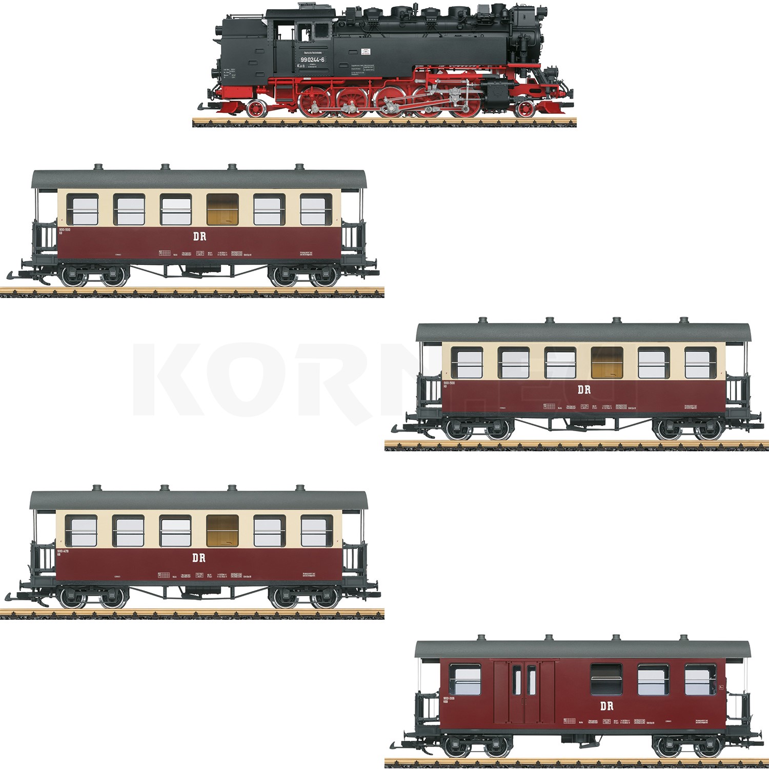 LGB 26818 Dampflok + 37736 + 37737...