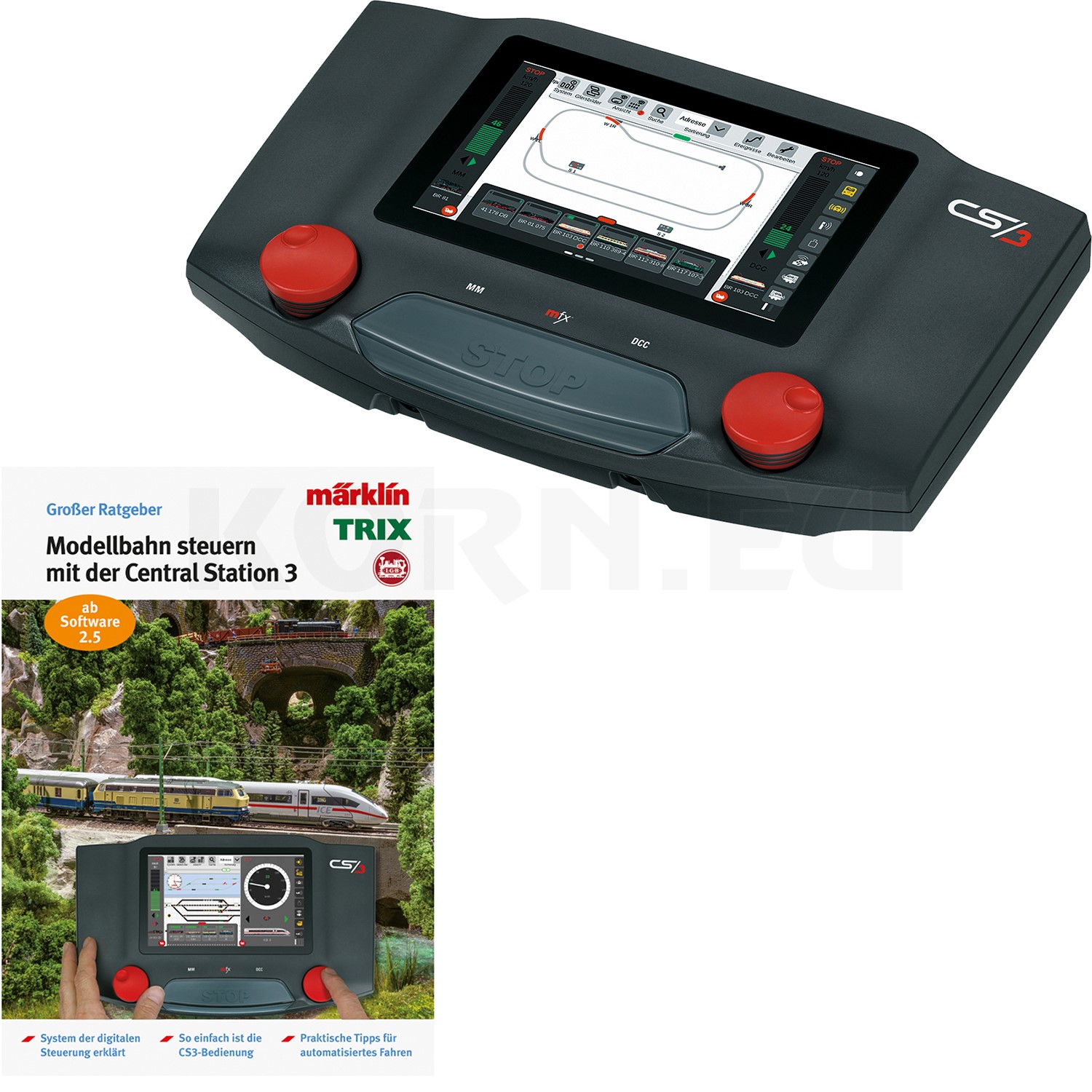 Märklin 60226 Central Station 3 CS3 + Fachbuch...