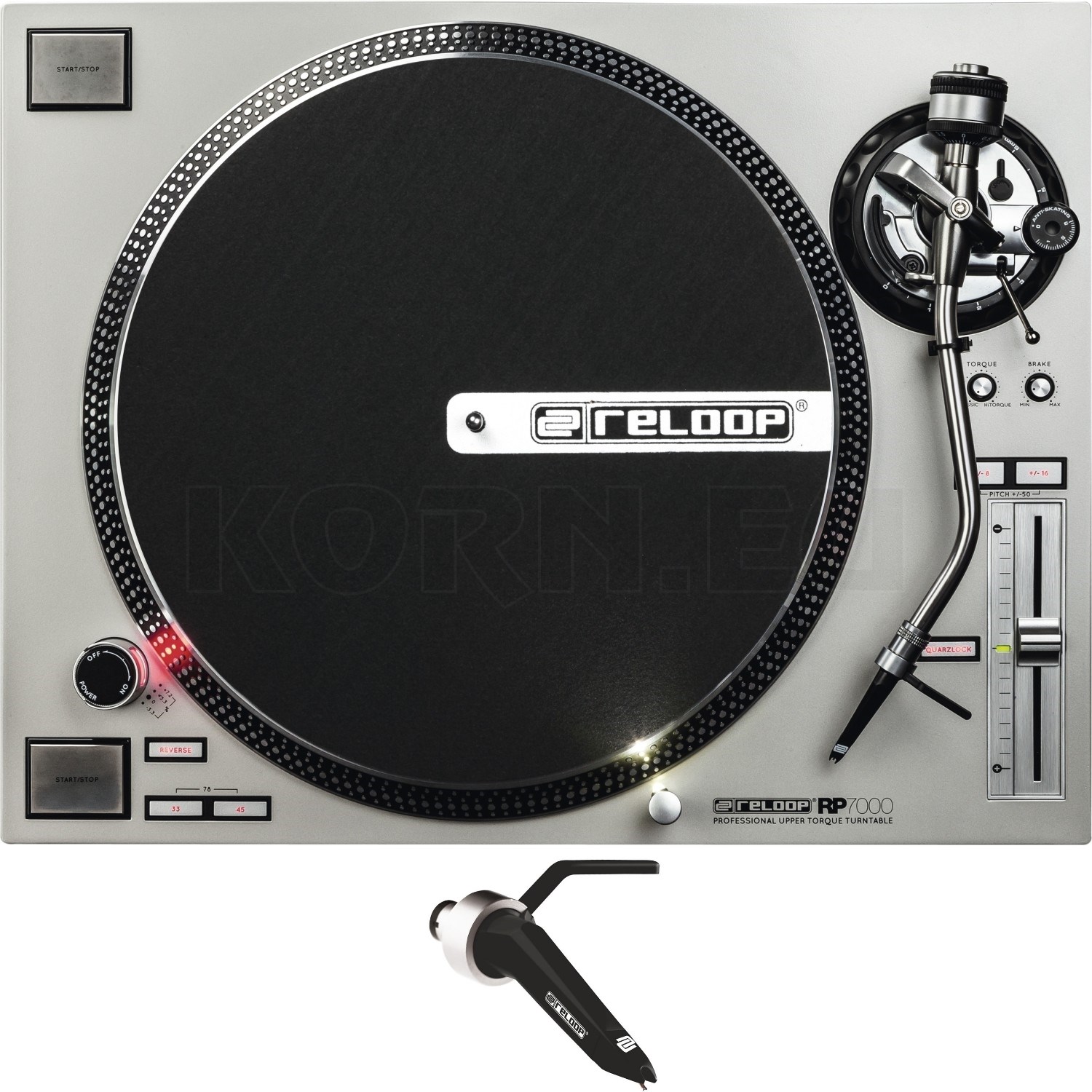 Reloop RP-7000 silber + Reloop Concorde Black Set | Musikhaus