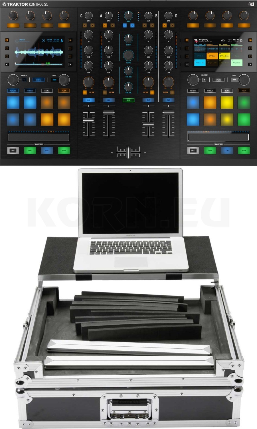 Native Instruments Traktor Kontrol S5 + Workstation Case