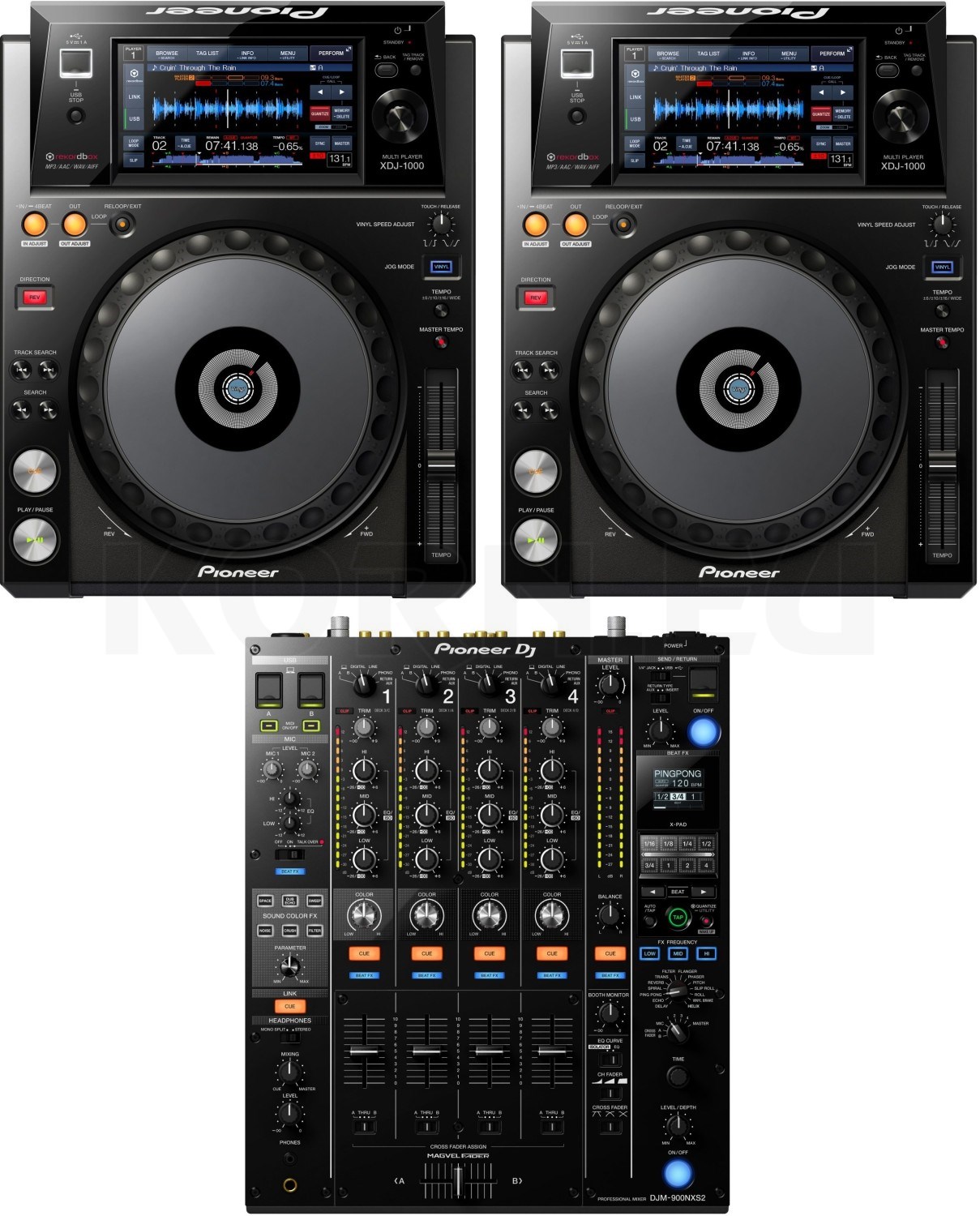 Pioneer DJ XDJ-1000 Doppelpack + DJM-900 NXS2 | Musikhaus