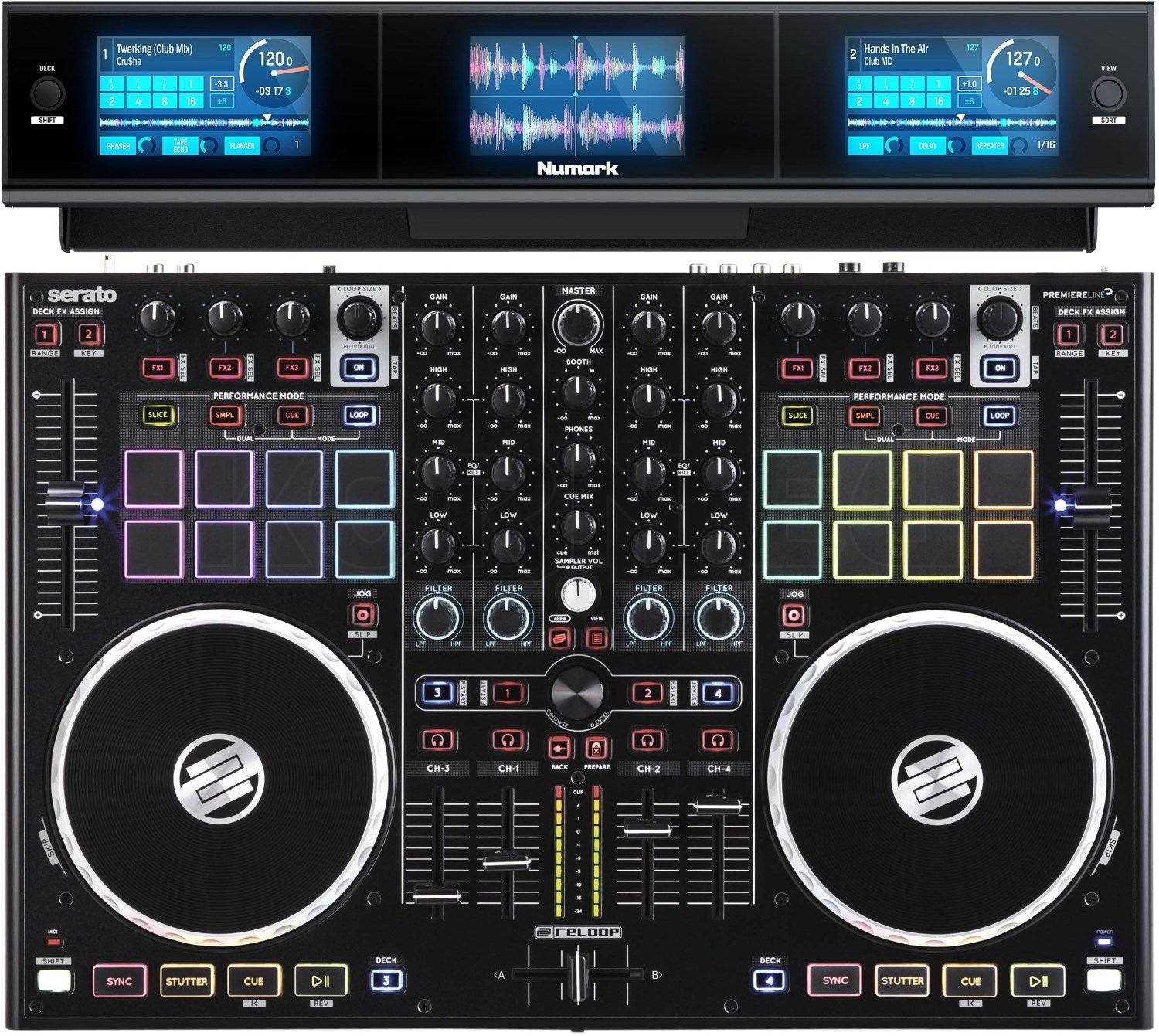 Reloop Terminal Mix 8 + Numark Dashboard Bundle | Musikhaus