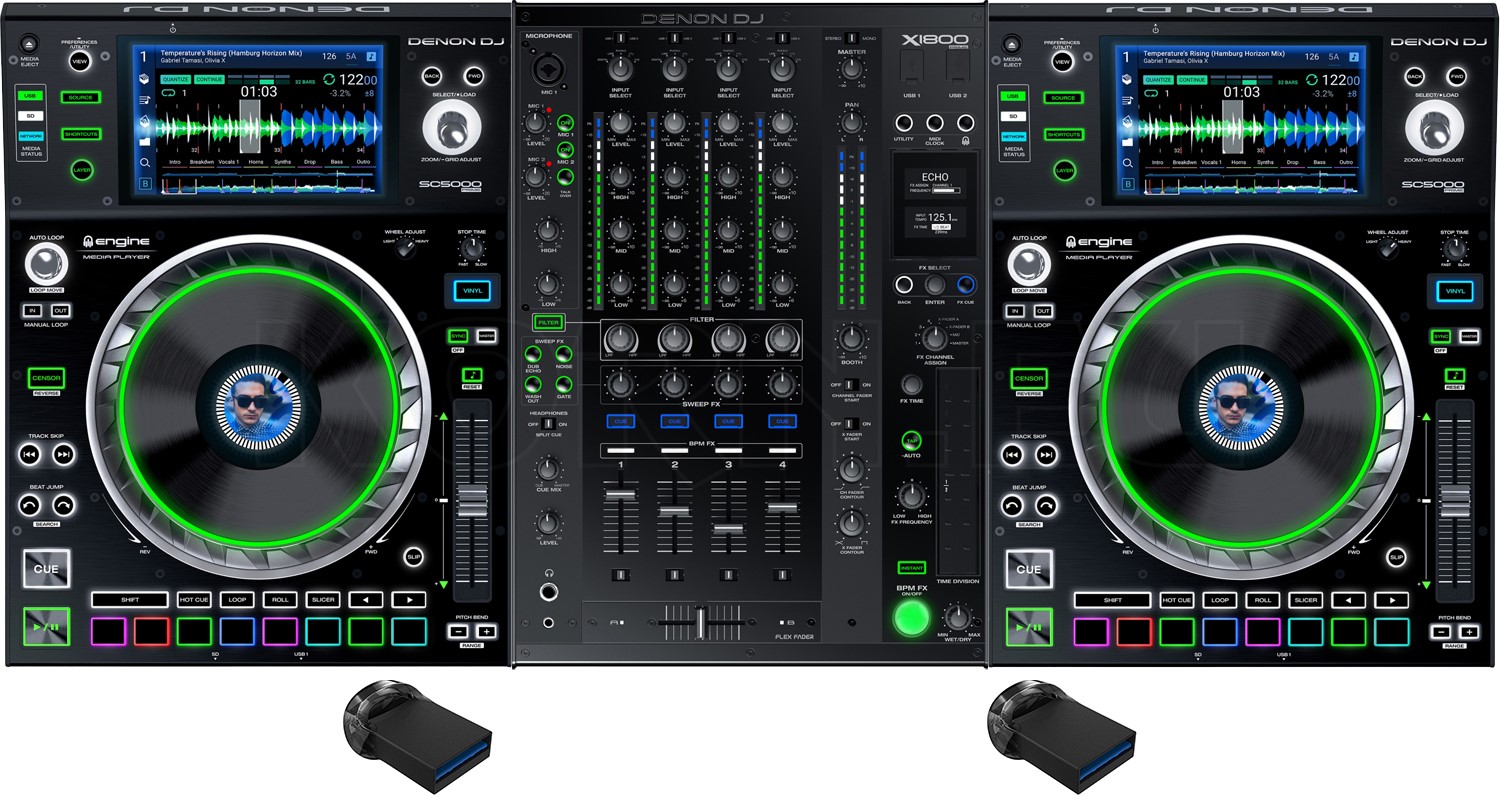 Denon SC5000 PRIME Doppelpack + X1800 PRIME Deal