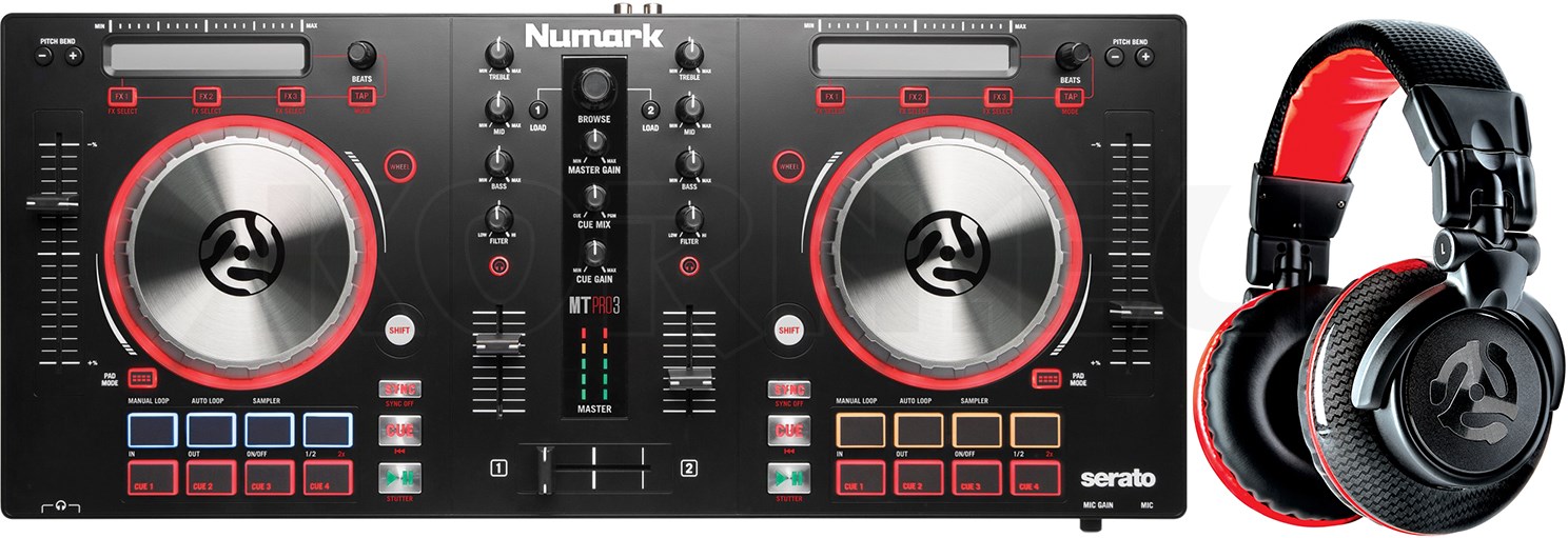 Numark Mixtrack Pro 3 + Numark RedWave Carbon