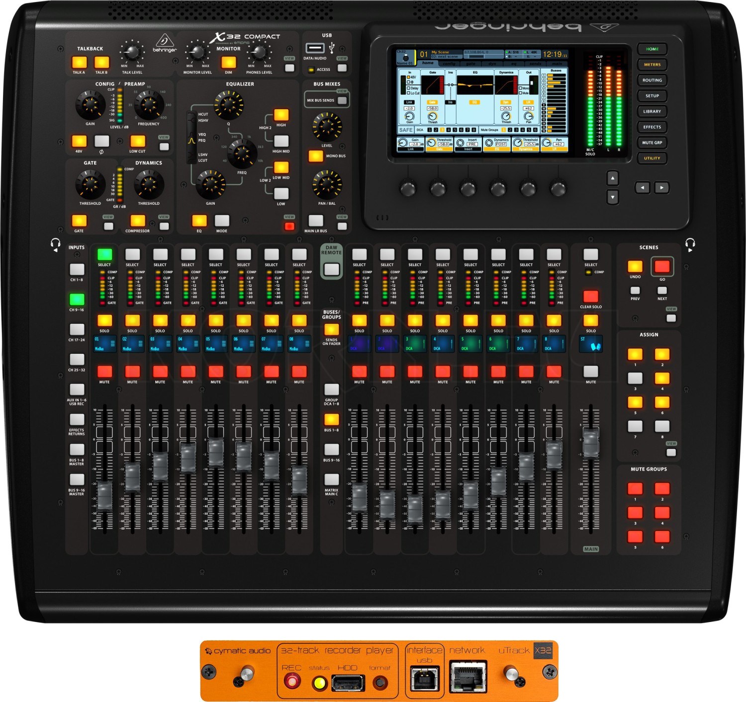 Behringer X 32 Compact + CA uTrack-X32