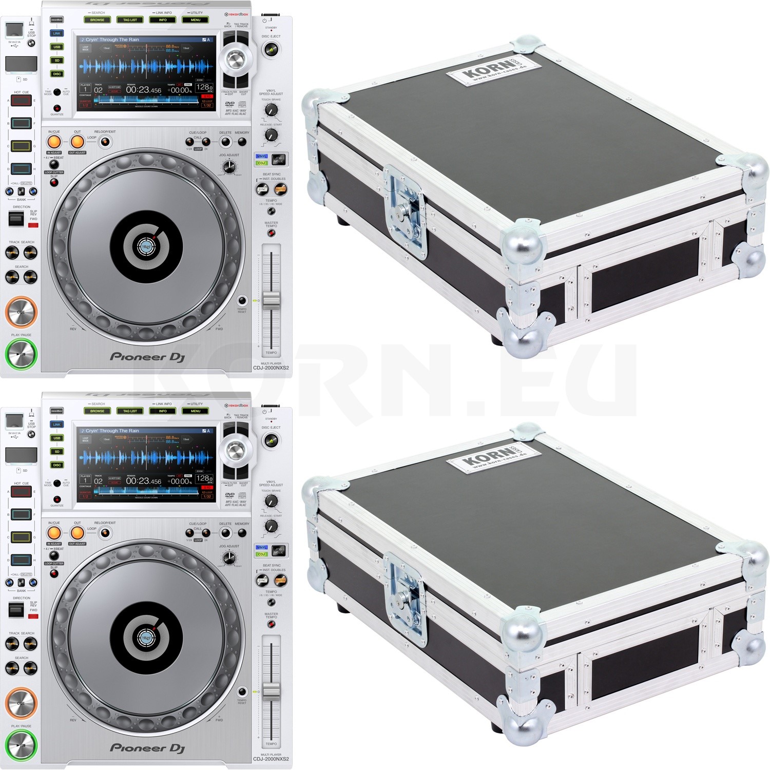 Pioneer DJ CDJ-2000 NXS2 W Doppelpack + Hardcase | music store