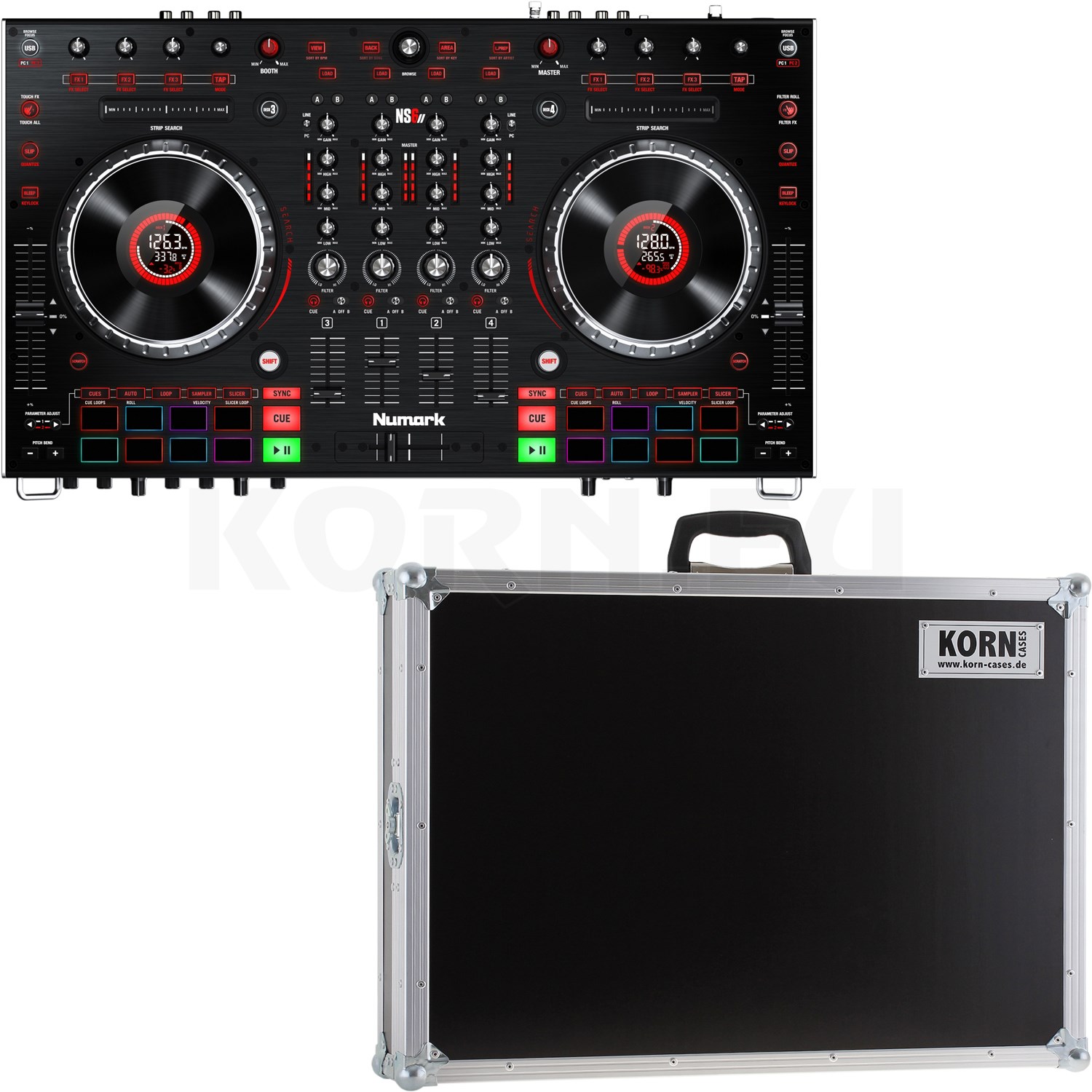 Numark NS6 II + Hardcase