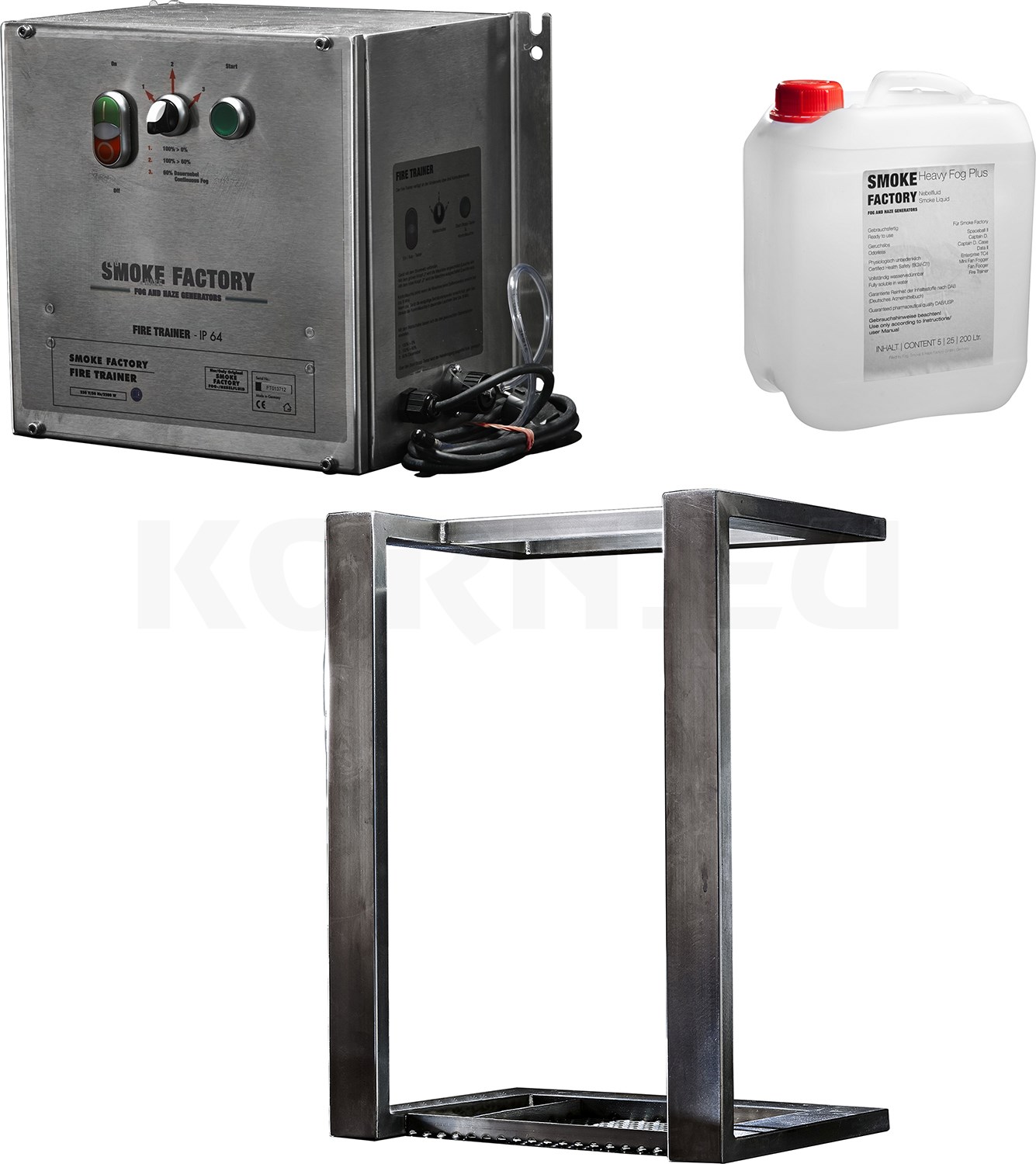Smoke Factory Fire Trainer + Gestell + 5L Spezialfluid Fire Trainer