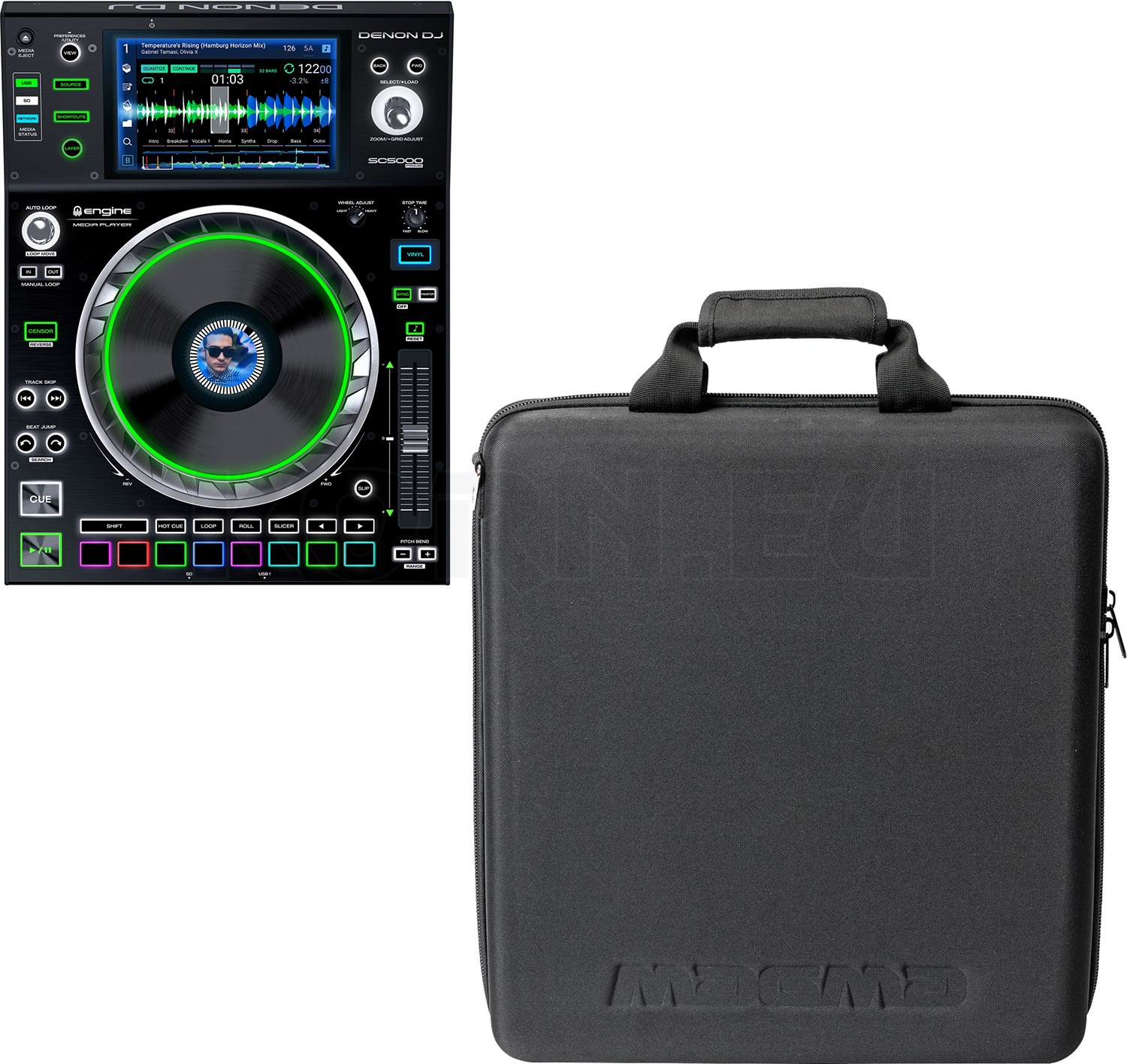 Denon DJ SC5000 PRIME DJ Media Player + CTRL Case