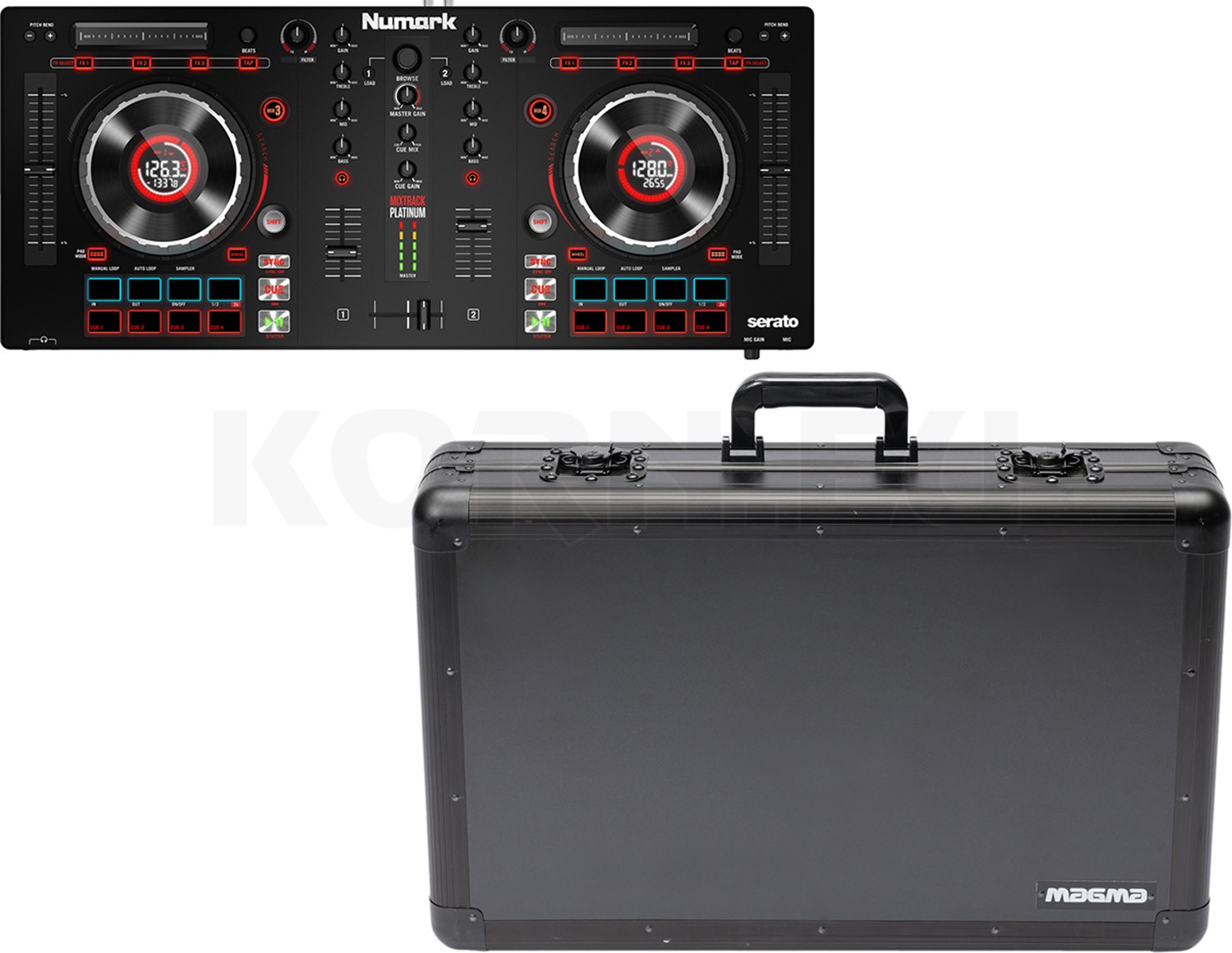 Numark Mixtrack Platinum DJ Controller + Magma Case SET