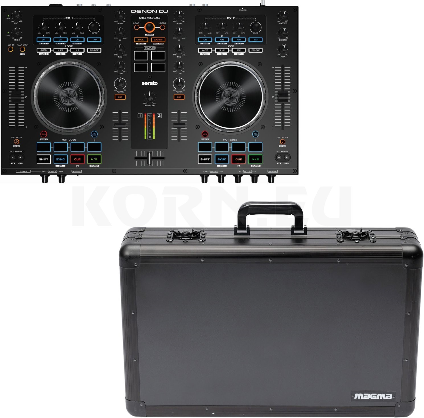 Denon MC 4000 DJ Controller + Magma Case SET