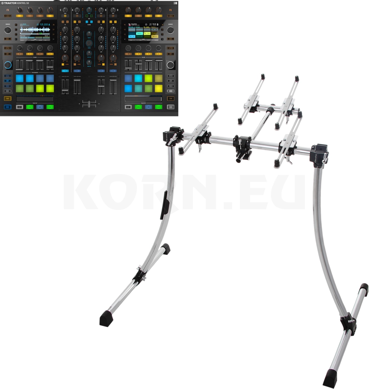Native Instruments Traktor Kontrol S8 + DJ Rackständer