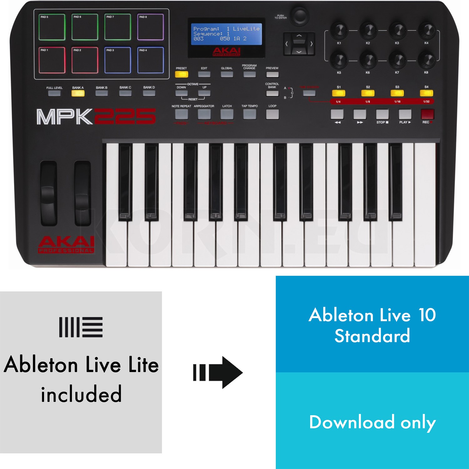 Akai Professional MPK 225 + Ableton Live 10 | Musikhaus
